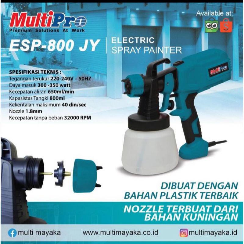 Jual Multipro ESP 800 Spray Gun mesin cat semprot | Shopee Indonesia