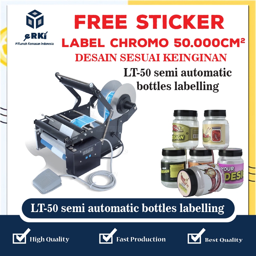 Jual Mesin Labeling Semi Auto MT-50 C / Mesin Label Botol / Labelling Bottle / Mesin Label ...