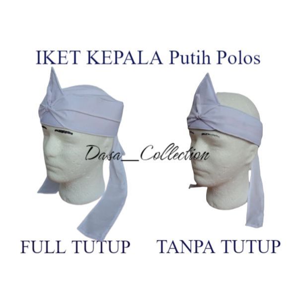 Jual IKET KEPALA PUTIH POLOS - BLANGKON SUNDA DAN JAWA PUTIH POLOS ...