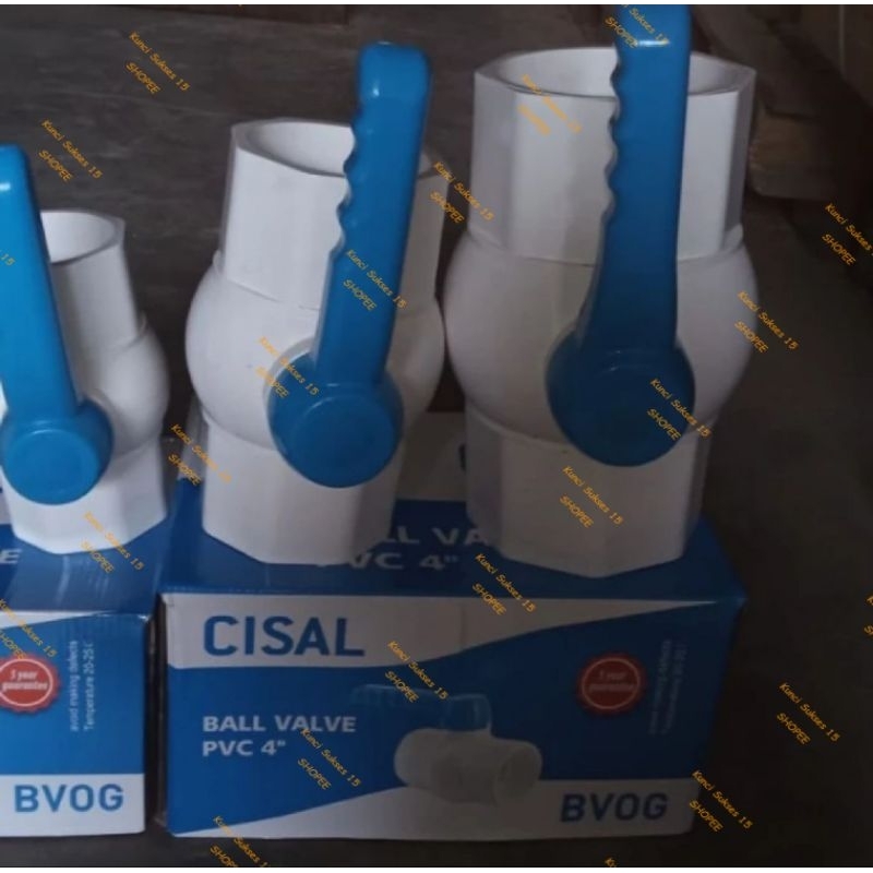 Jual Ball Valve PVC ABS 2 1/2" , 3" , 4" inch CISAL / Ballvalve Pvc ...