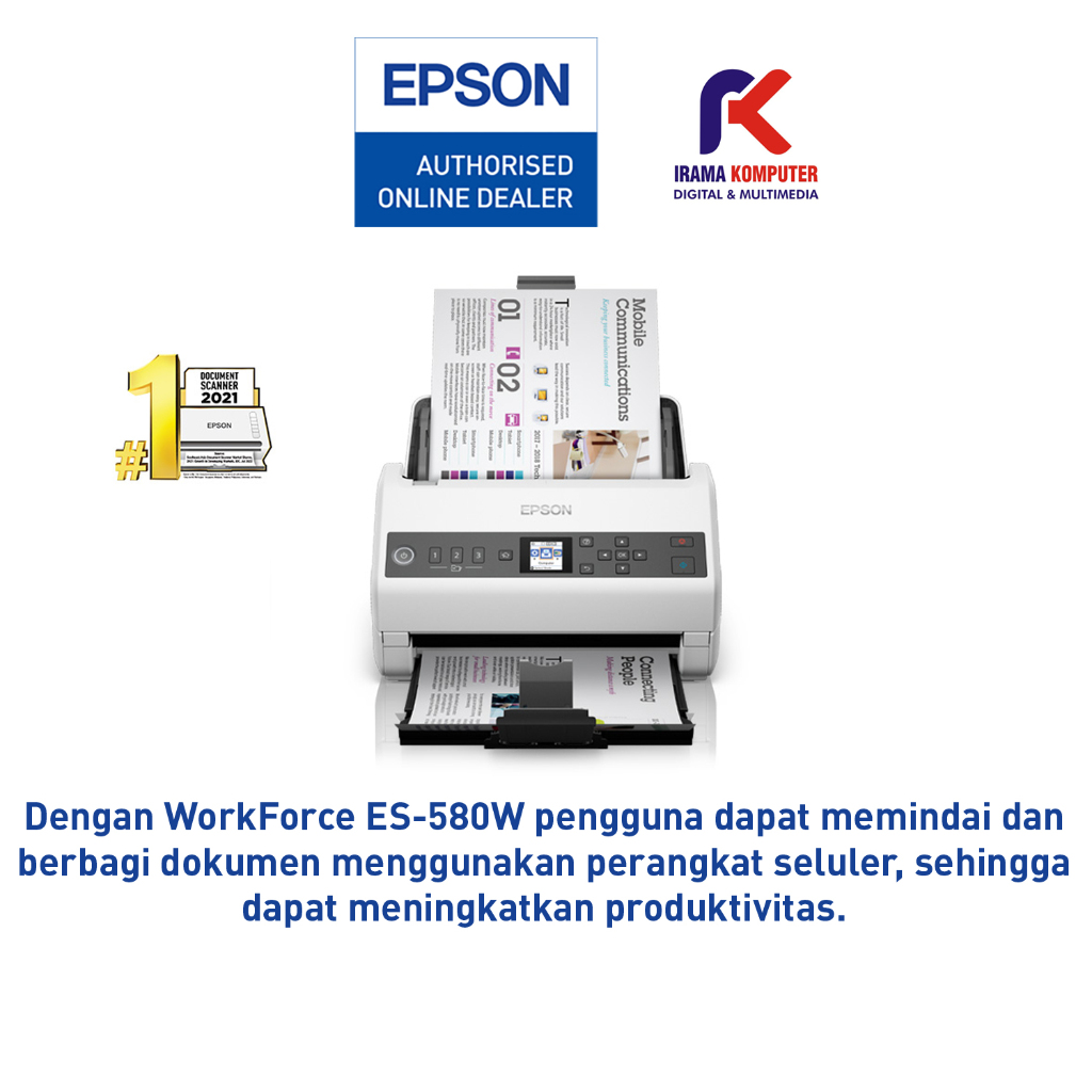Jual Scanner Epson ES-580W ES580W ES 580W ES 580 W A3 WiFI | Shopee ...