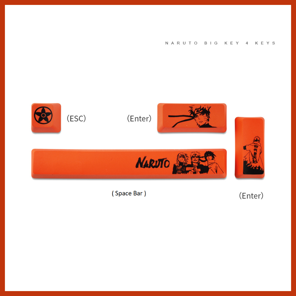 Jual NARUTO KEYCAPS | PBT MATERIAL | OEM HEIGHT | DIY MECHANICAL ...