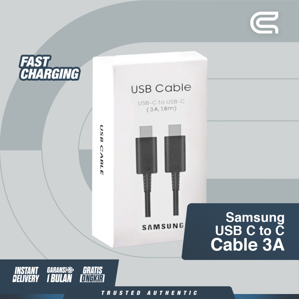 Jual KABEL SAMSUNG FAST CHARGING USB C TO C 3A ORIGINAL BERGARANSI ...