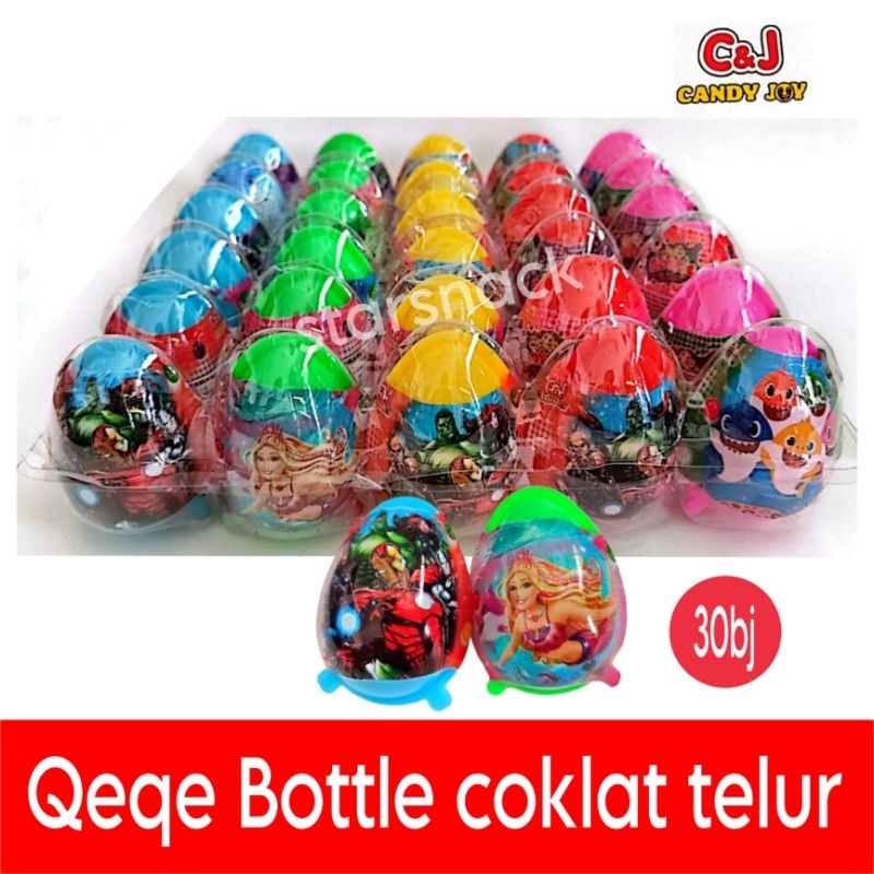 Jual CJ Qeqe bottle coklat compund telur isi 30pc | Shopee Indonesia