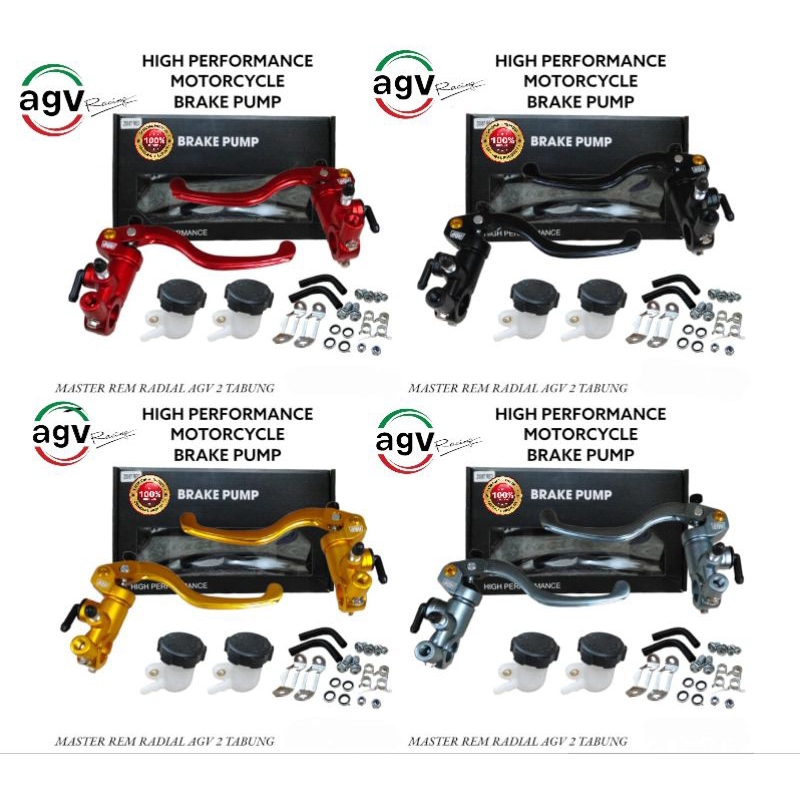 Jual AGV Master Rem Radial Cnc Tipe 2 Tabung Minyak Rem Set Universal ...