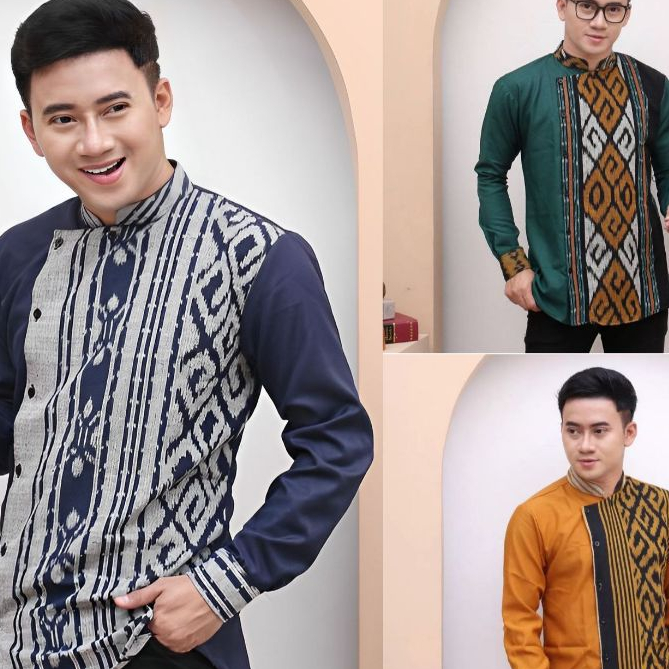 Jual kemeja tenun-kemeja tenun pria-kemeja tenun modern-kemeja tenun ...
