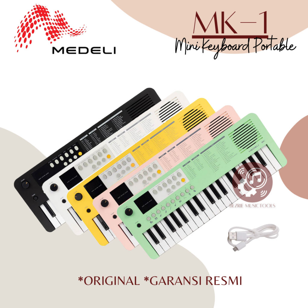 Jual Medeli MK1 Mini Keyboard Portable Medeli Mk-1 Keyboard Pemula ...