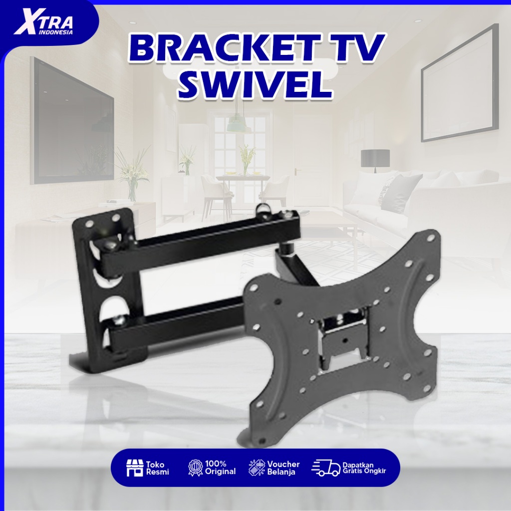 Jual BRACKET SWIVEL TV LED 14 17 19 20 22 24 27 32 40 43 Inch Universal ...