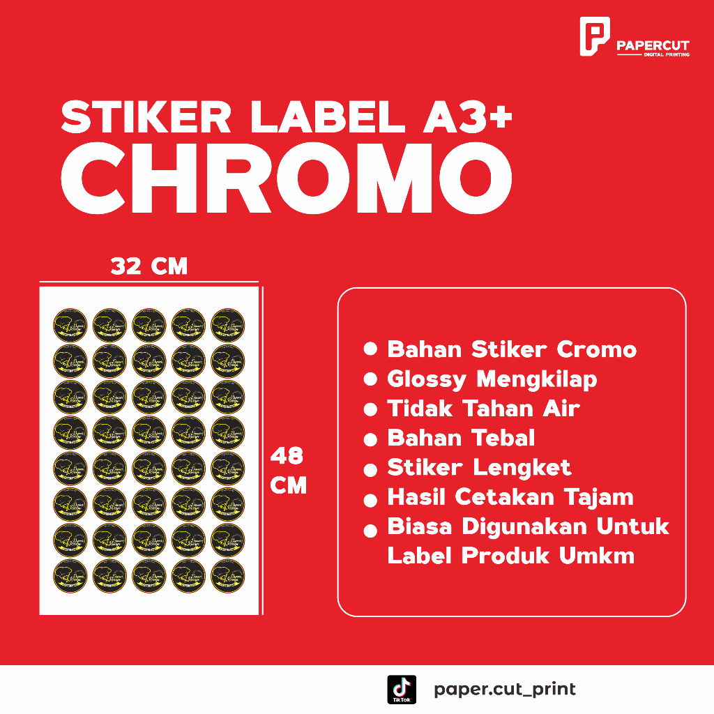 Jual Stiker Label Kantor Chromo A3+ | Shopee Indonesia