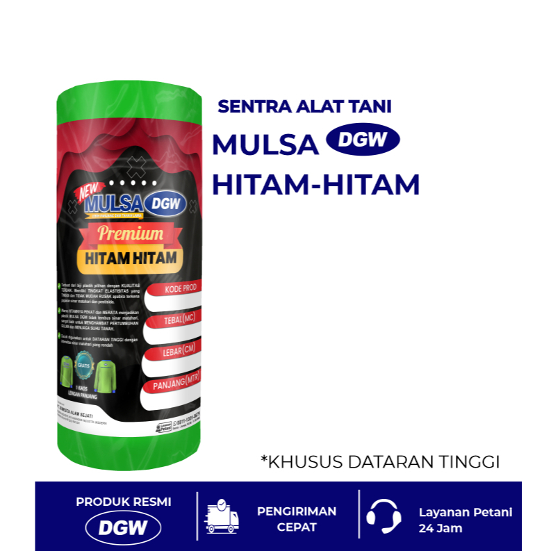 Jual Mulsa DGW Hitam-Hitam Khusus Dataran Tinggi Premium | Shopee Indonesia