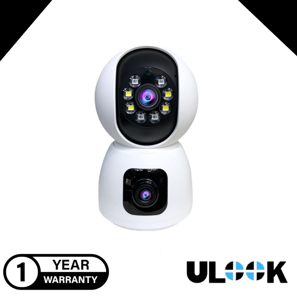 Jual CCTV ULOOK ORIGINAL D308 IP Camera Smart CCTV 2 Display 8MP D308 ...