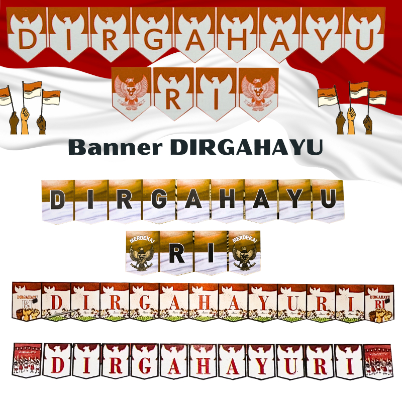 Jual BackGround Banner Spanduk Tulisan Gantungan Dirgahayu RI Hiasan ...