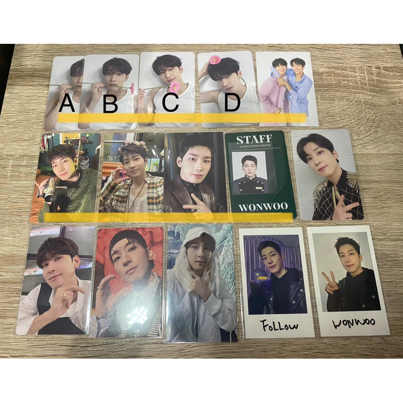 Jual (Baca Deskripsi) PHOTOCARD SEVENTEEN OFFICIAL WONWOO | Shopee Indonesia