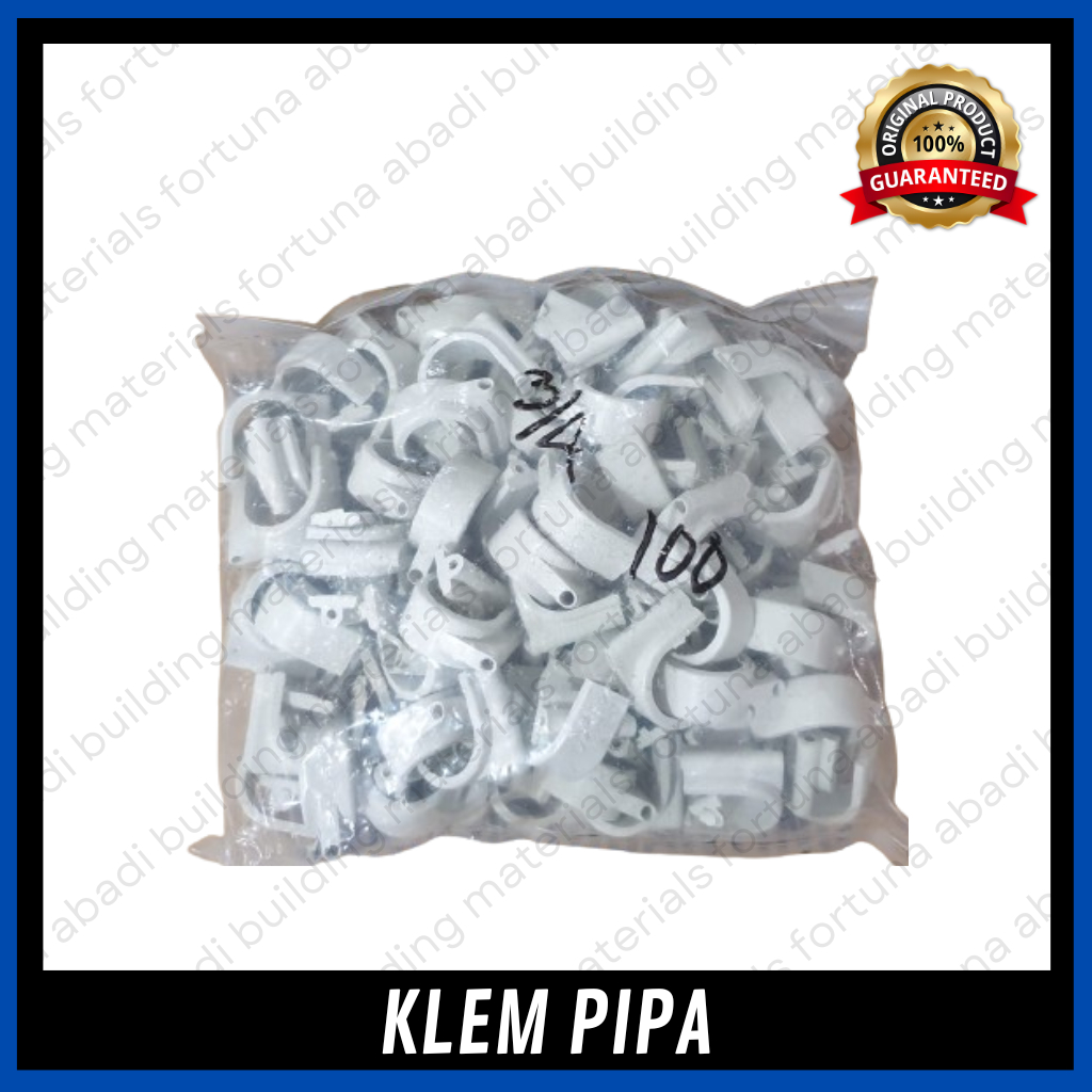 Jual Klem Pipa PVC Ukuran #1/2 #3/4"Inch #1"inch | Shopee Indonesia