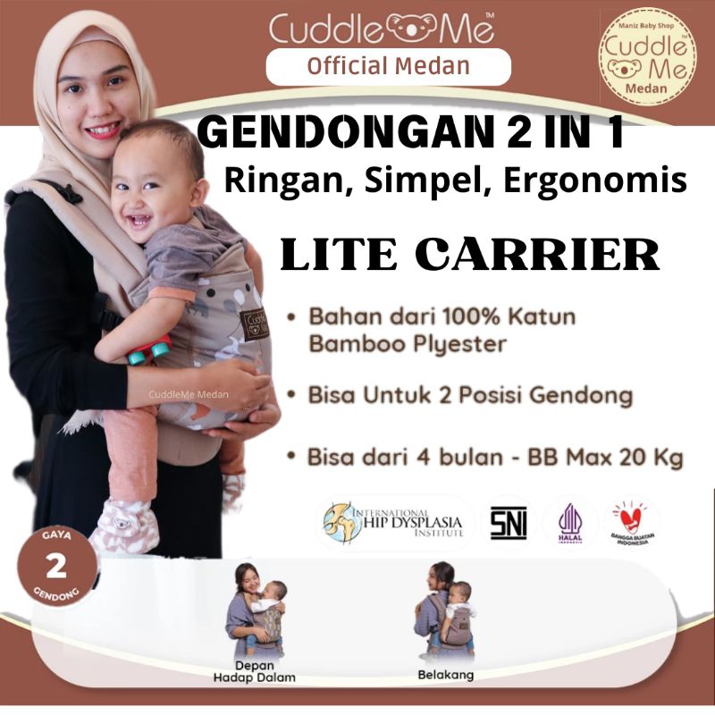 Jual Cuddle Me LITE CARRIER Gendongan Bayi Depan Simpel SSC Ergonomis ...
