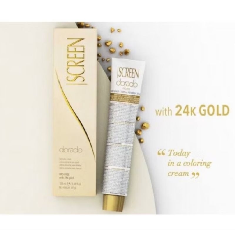 Jual Inaura Screen Dorado Hair Color With 24k Gold 100ml | Shopee Indonesia