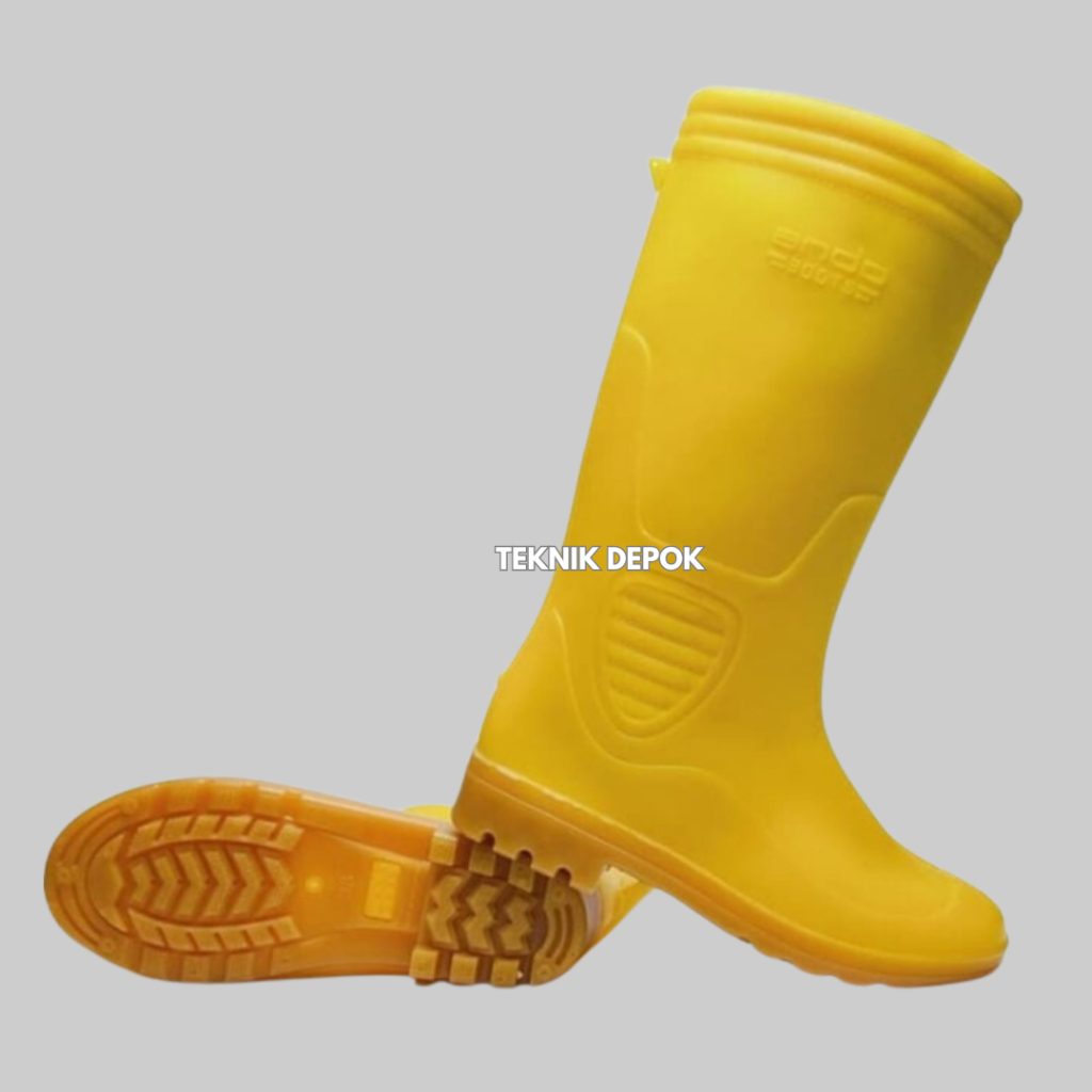 Jual Sepatu Boot Ando Kuning Nomer 40 - 43 Safety Pelindung Kaki Anti ...