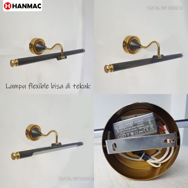 Jual Lampu lukisan dinding lampu wastafel modern led 8w 47cm mirror ...
