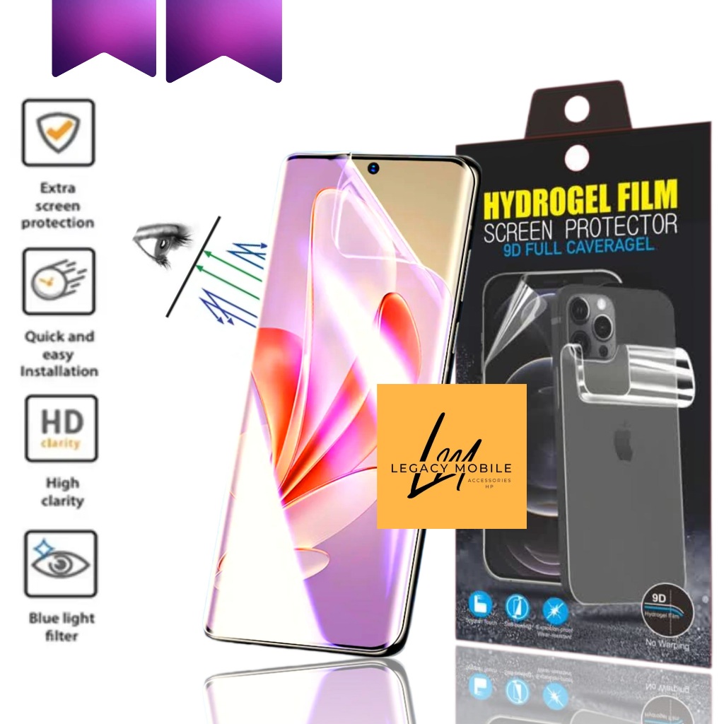 Jual Anti gores Hydrogel jelly blue light clear IQOO Z7 5G Z7X 5G Z9 5G Z9X 5G full cover ...