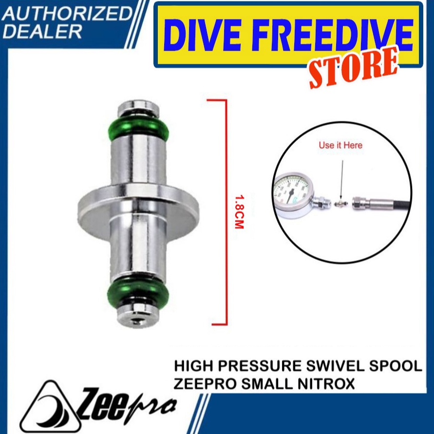 Jual KODE E35Z HP High Pressure Swivel Air Spool Zeepro Small Nitrox ...