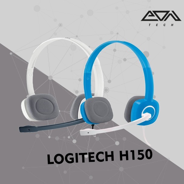 Jual Headset Logitech H150 Stereo Gaming Original (Cloud White/Sky Blue ...