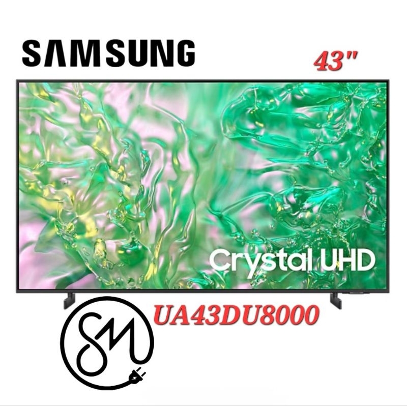Jual LED TV Samsung UA43DU8000KXXD 43 inch Crystal UHD 4K 43DU8000 Smart | Shopee Indonesia