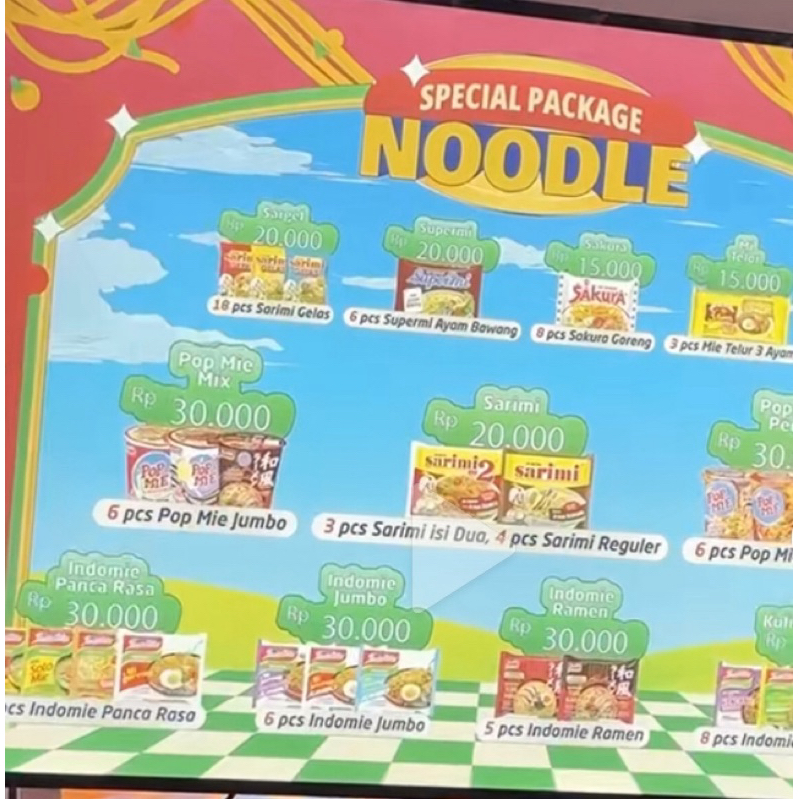 Jual jastip indomie Prj 2024 - FREE TAS | Shopee Indonesia