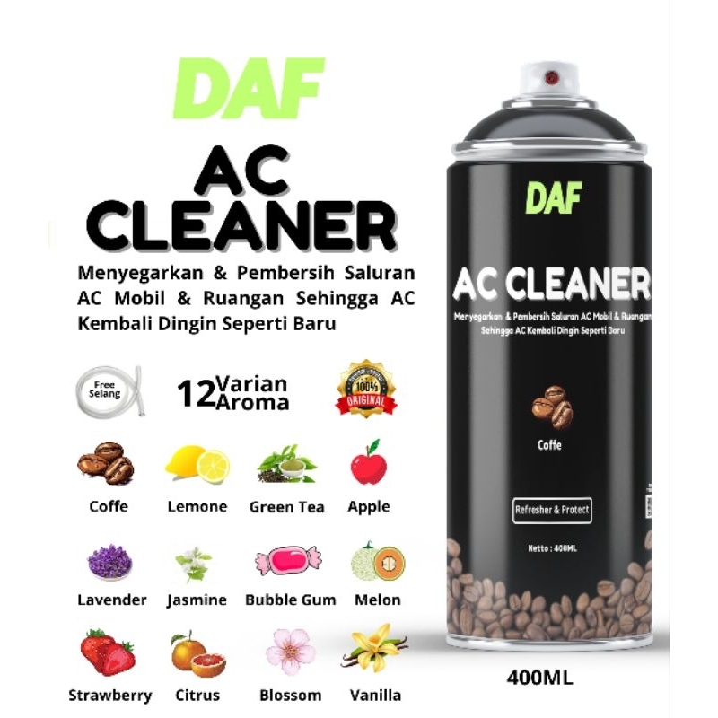 Jual AC CLEANER DAF Pembersih AC Mobil Ruangan AC Refresher Parfum ...
