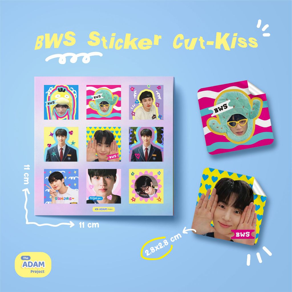 Jual [READY] STIKER BYEON WOOSEOK - SUNJAE | Cut-Kiss Square Sticker ...