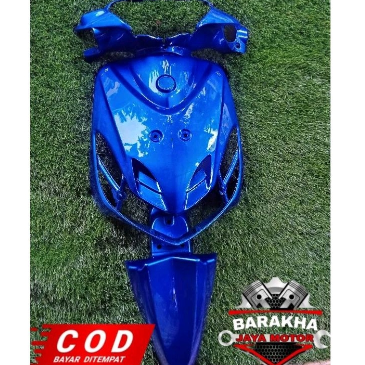 Jual paket tameng body depan Mio smile biru | Shopee Indonesia