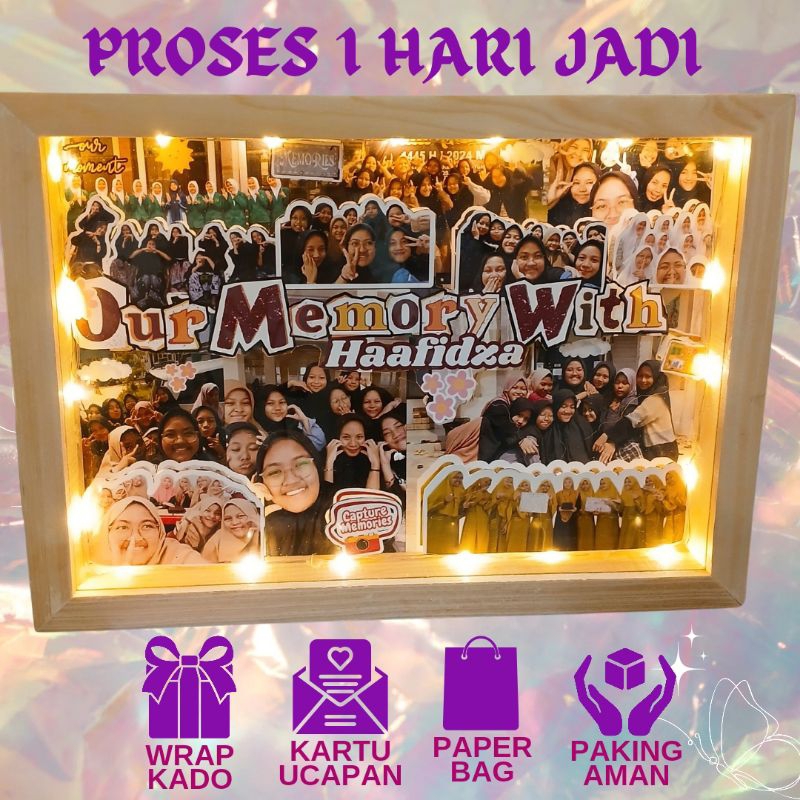 Jual Kado Perpisahan Scrapbook Custom / Hadiah Perpisahan Frame Custom ...