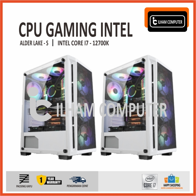 Jual PC GAMING INTEL CORE I7 12700K DDR5 32GB VGA RTX4060 8GB NVME 1TB ...