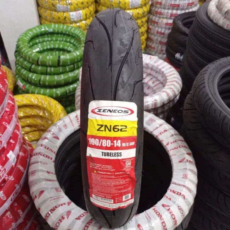 Jual Ban Zeneos 100/80-14 ZN62 Tubeless | Shopee Indonesia