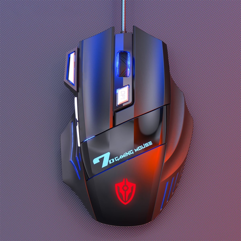 Jual Esports Gaming Mouse 7 Tombol LED (RGB) DUA Mouse Gaming Berkabel ...