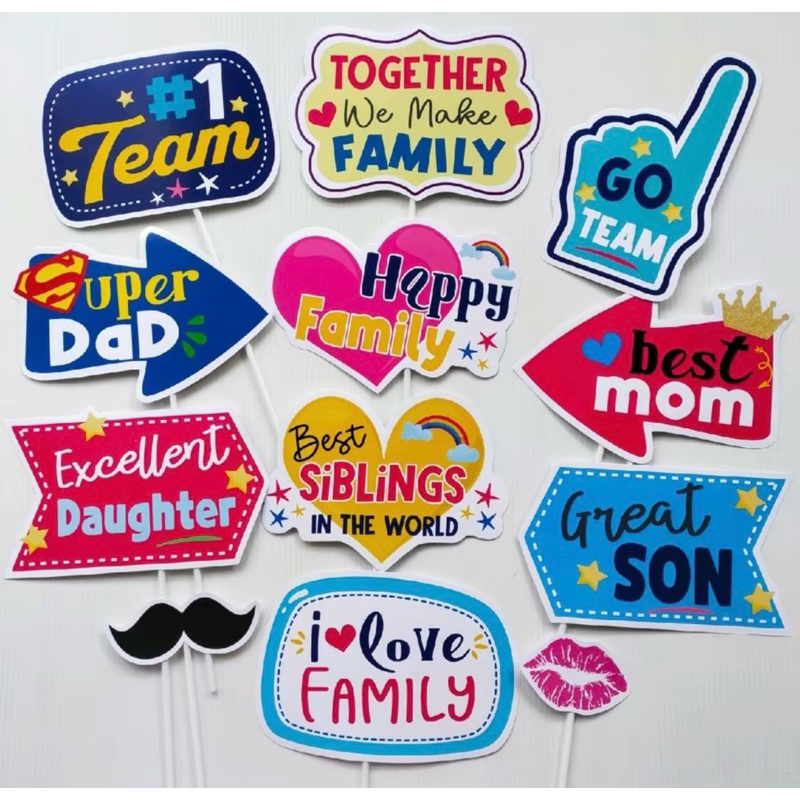 Jual KELUARGA / FAMILY PROPS PHOTOBOOTH | Shopee Indonesia
