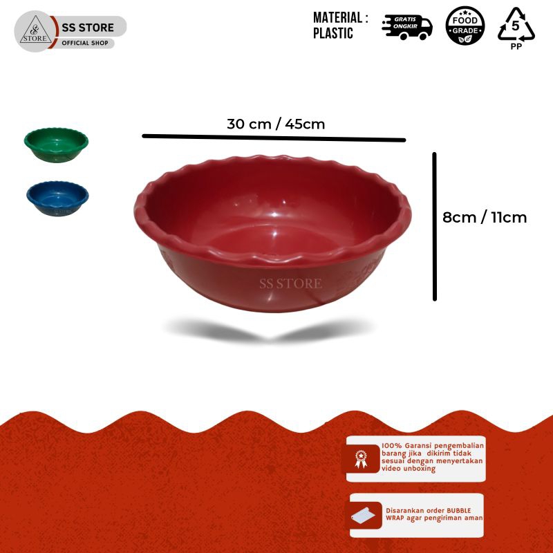 Jual SS BASKOM PLASTIK ISI 12pcs / BASKOM PLASTIK / BASKOM AIR / BASKOM ...