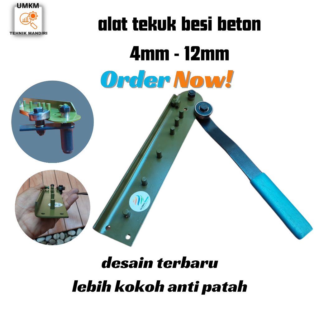 Jual Alat tekuk besi pembuat cincin begel besi beton ukuran 4mm,6mm,8mm ...