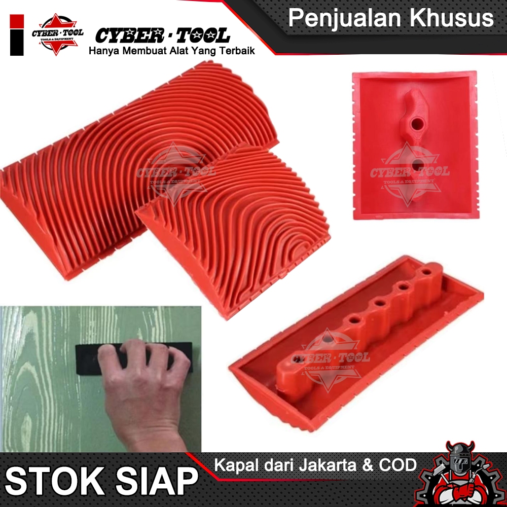 Jual Alat Membuat Motif Kayu Rubber Wood Graining Pattern tool Kuas ...