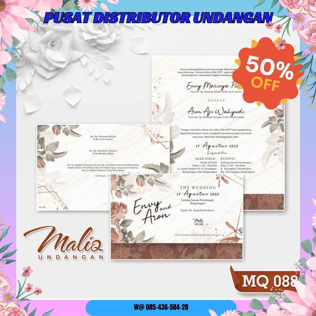 Jual Blangko Undangan Maliq 88 | Blangko Undangan Murah | Blangko Undangan|Blangko Kosong ...