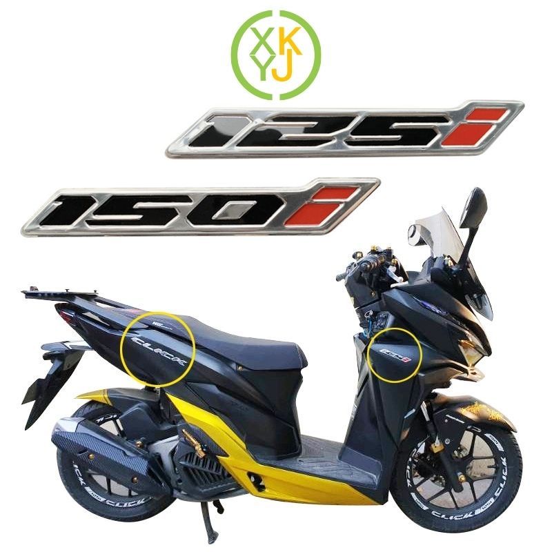 Jual XYKJ 2Pcs Emblem Stiker Timbul 3D Motor 125i 150i Untuk Honda ...