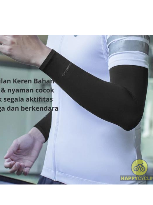 Jual Manset Tangan Sepeda Anti UV Rockbros Arm Sleeve Outdoor Happy ...