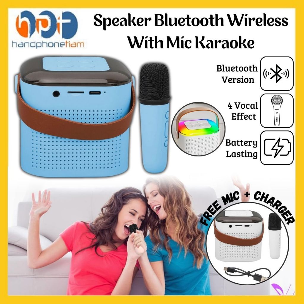 Jual Speaker Bluetooth Wireless With Mic Karaoke 4 Vocal Effect / Musix ...