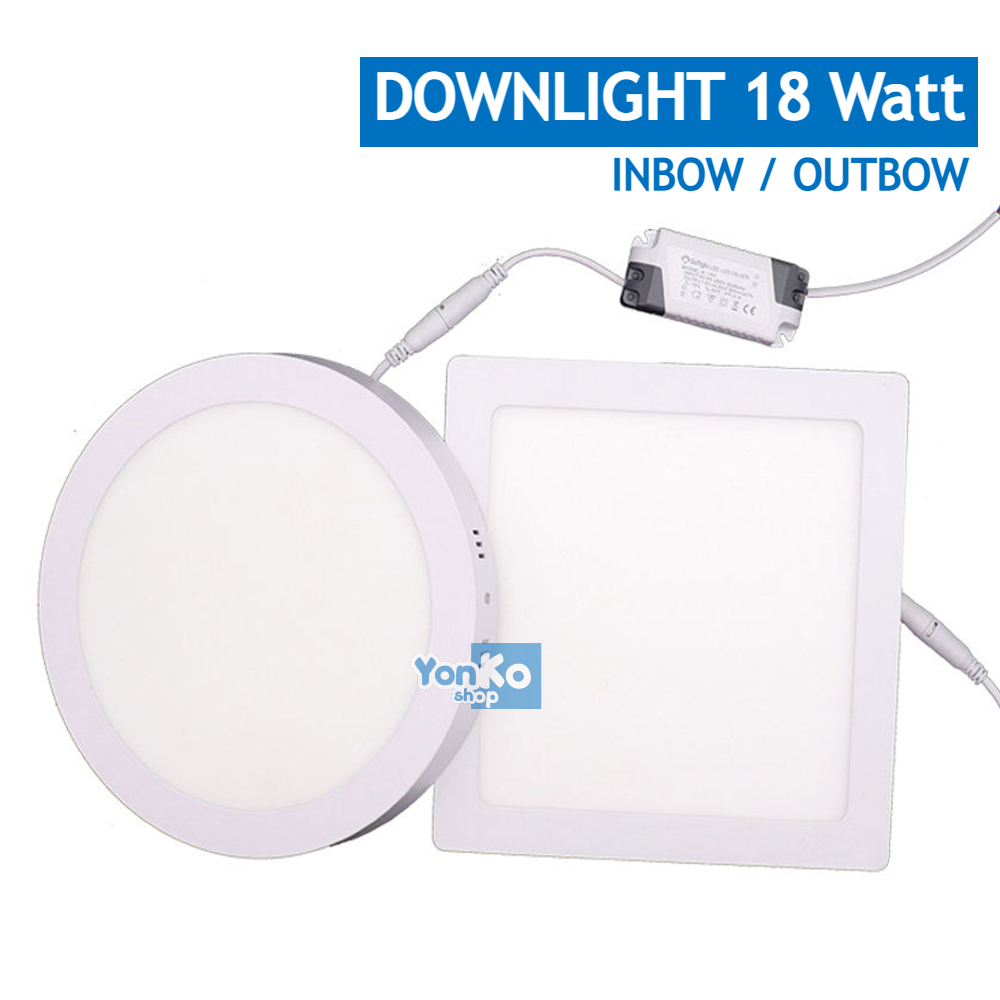 Jual Downlight 18 Watt LED Panel Light Hemat Energi 80% Super Bright ...