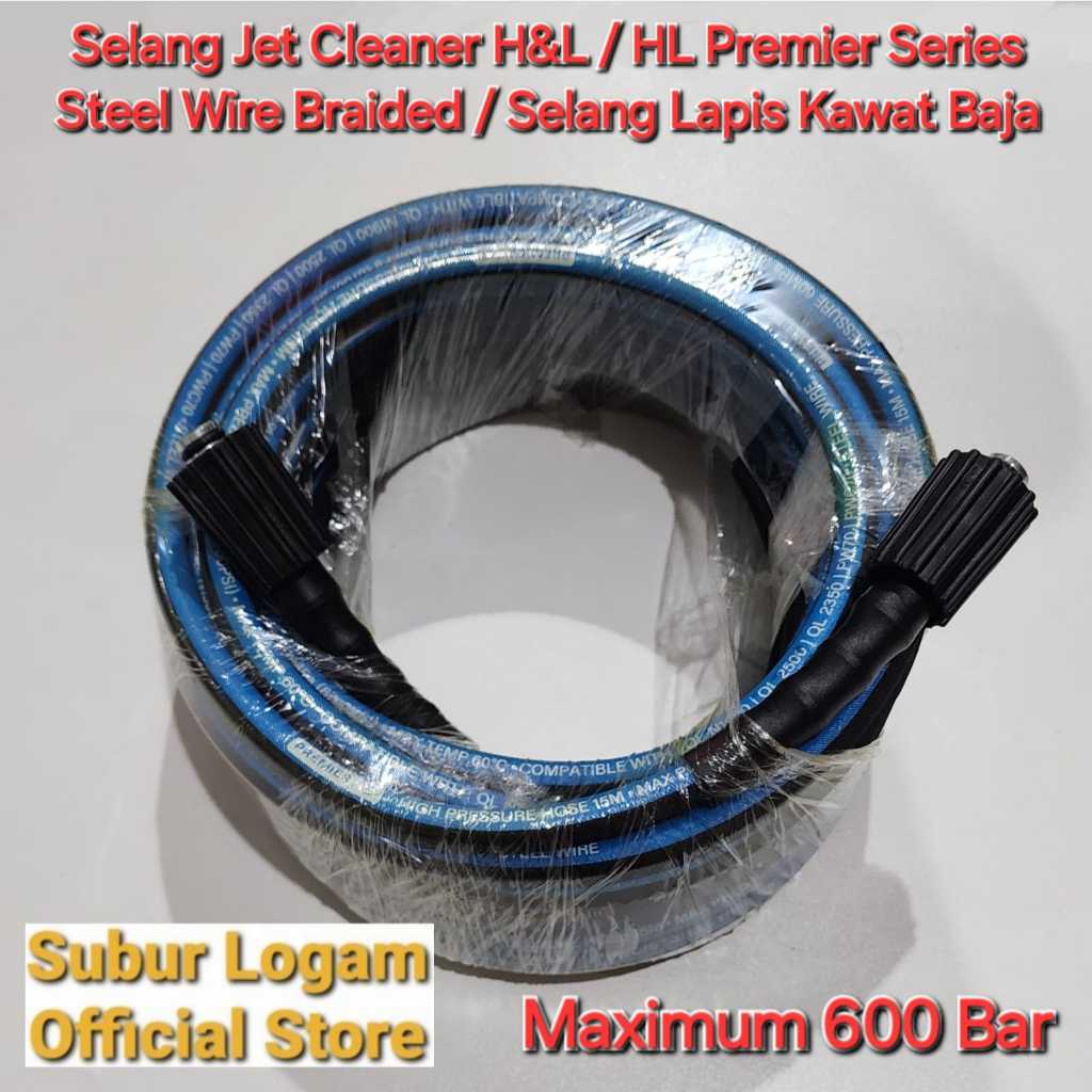 Jual Selang Jet Cleaner 20 Meter Lapis Kawat Baja untuk MTMASAKI MT ...