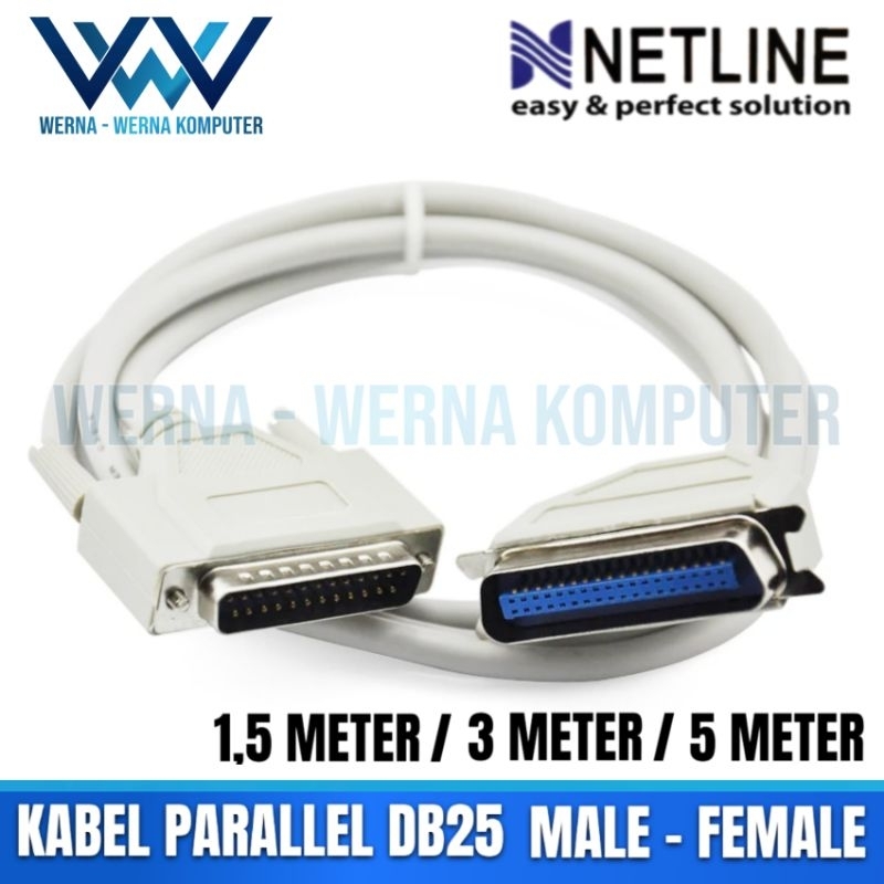 Jual Kabel Parallel printer LPT DB25 pin Male to DB36 female 1.5 meter ...