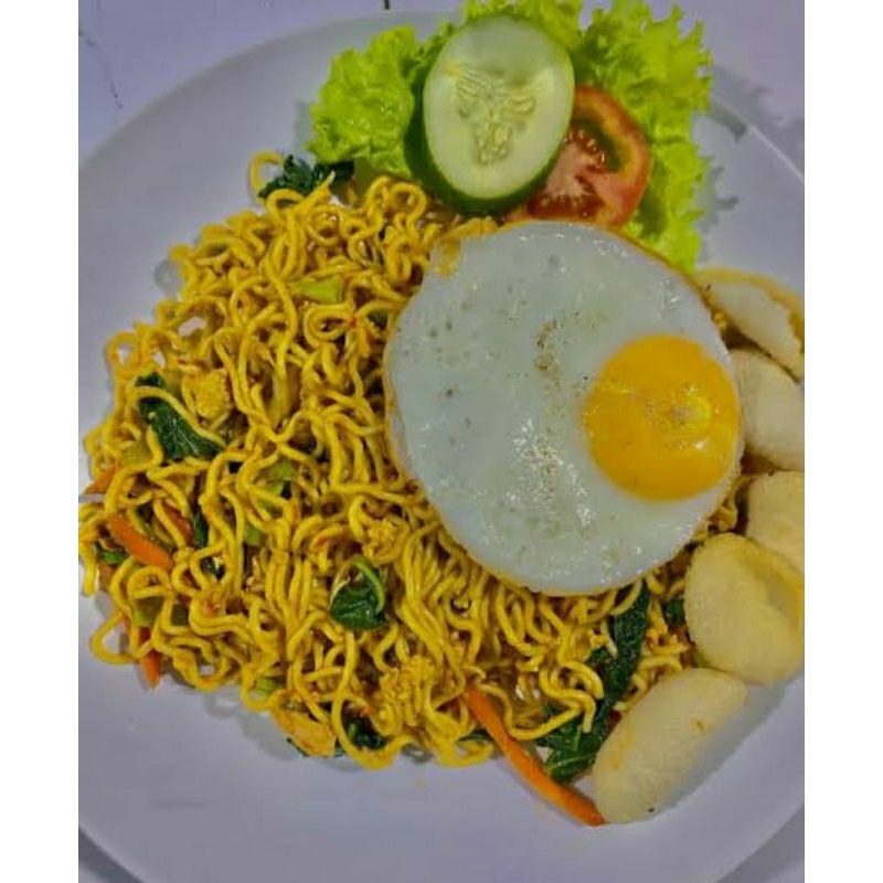 Jual Paket Hemat 3 (Indomie goreng, topping daging ham, nuget, sosis ...