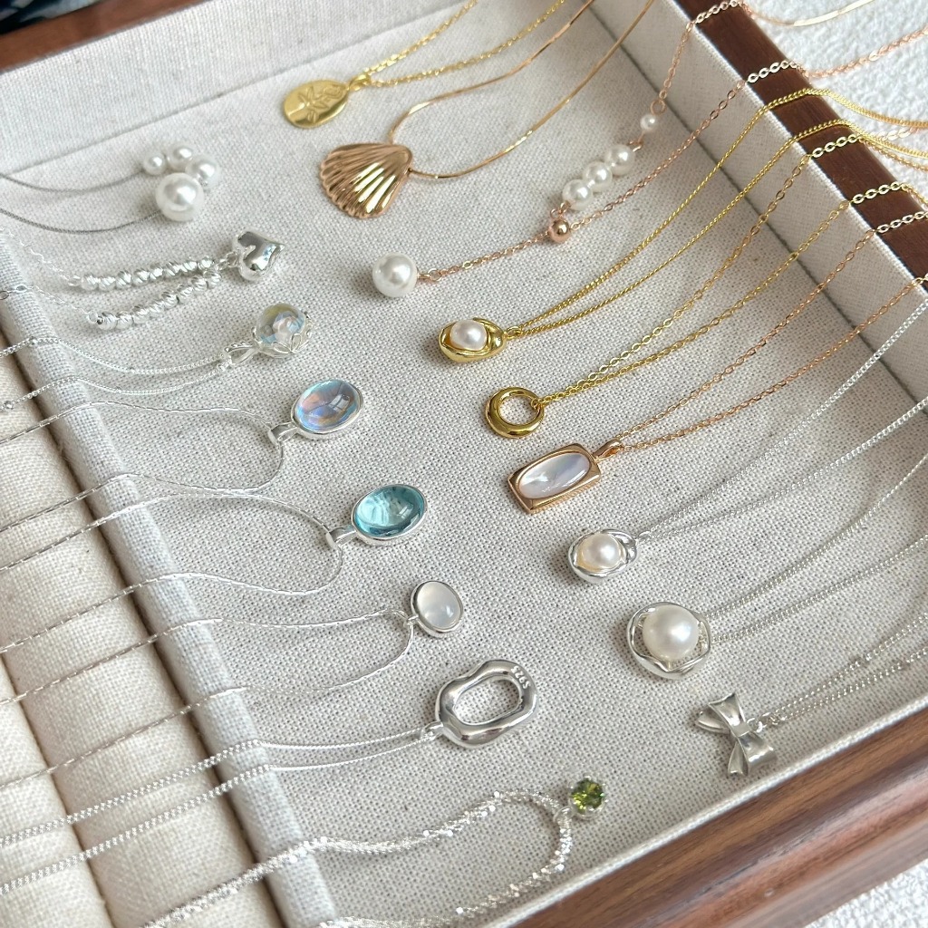 Jual Kalung Nuna Silver Sterling S925 Batu Korea Perhiasan Copper ...