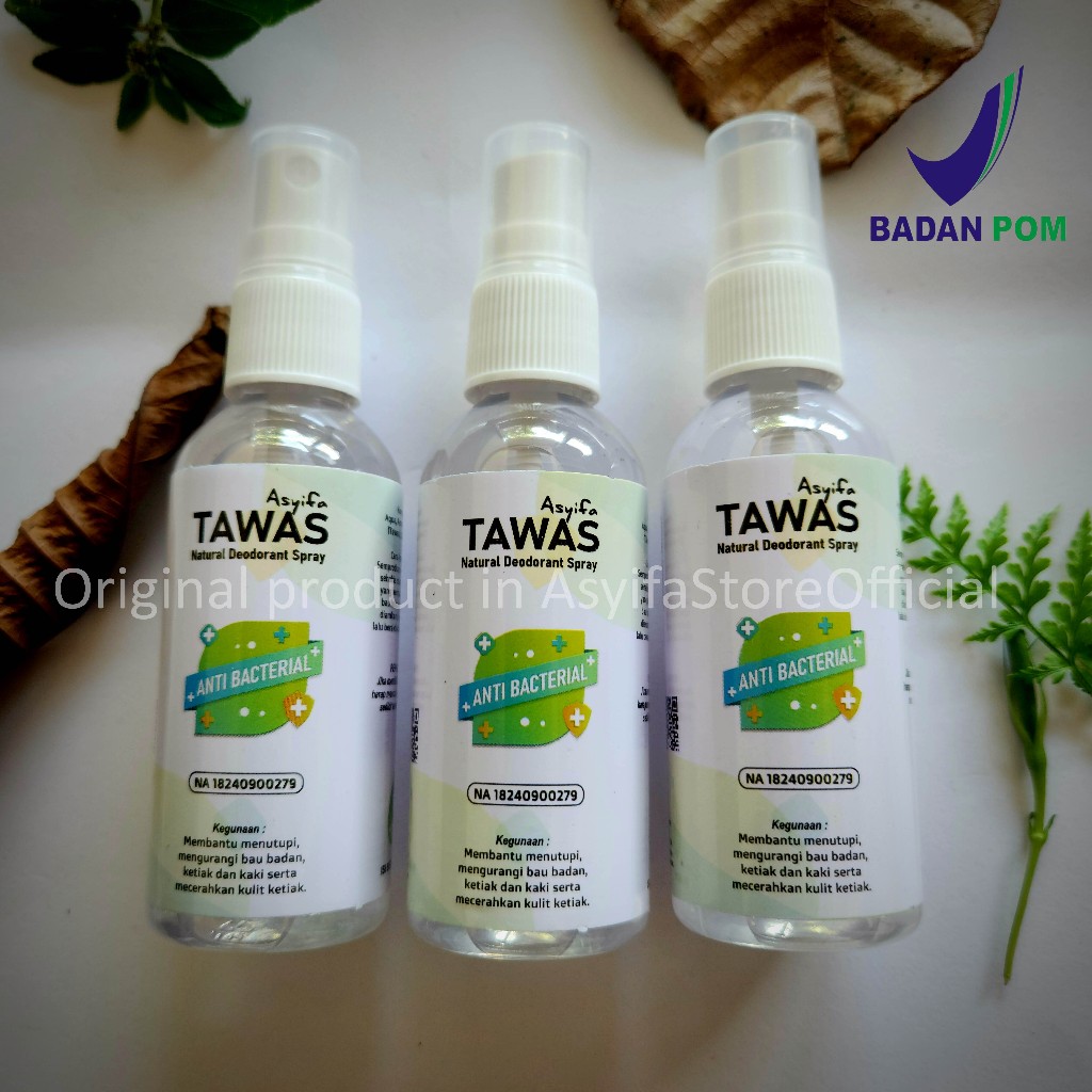 Jual NATURAL DEODORANT SPRAY / ASYIFA TAWAS SPRAY / TAWAS DEODORANT ...