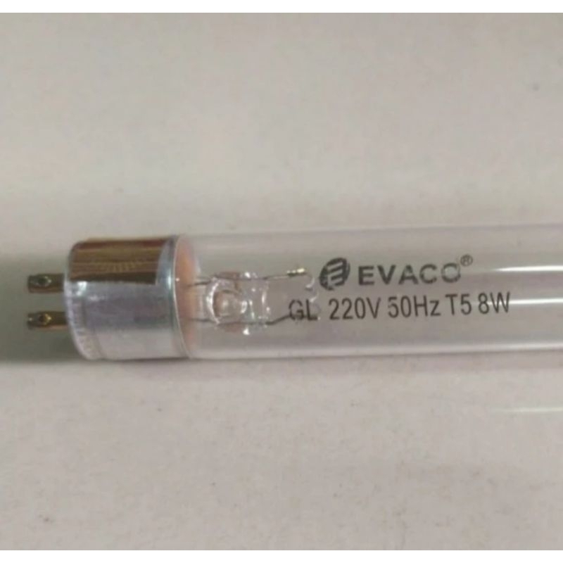 Jual Lampu UV T5 8W Evaco Ultraviolet untuk Disinfektan Kuman T5 8Watt 8 W 8 Watt | Shopee Indonesia