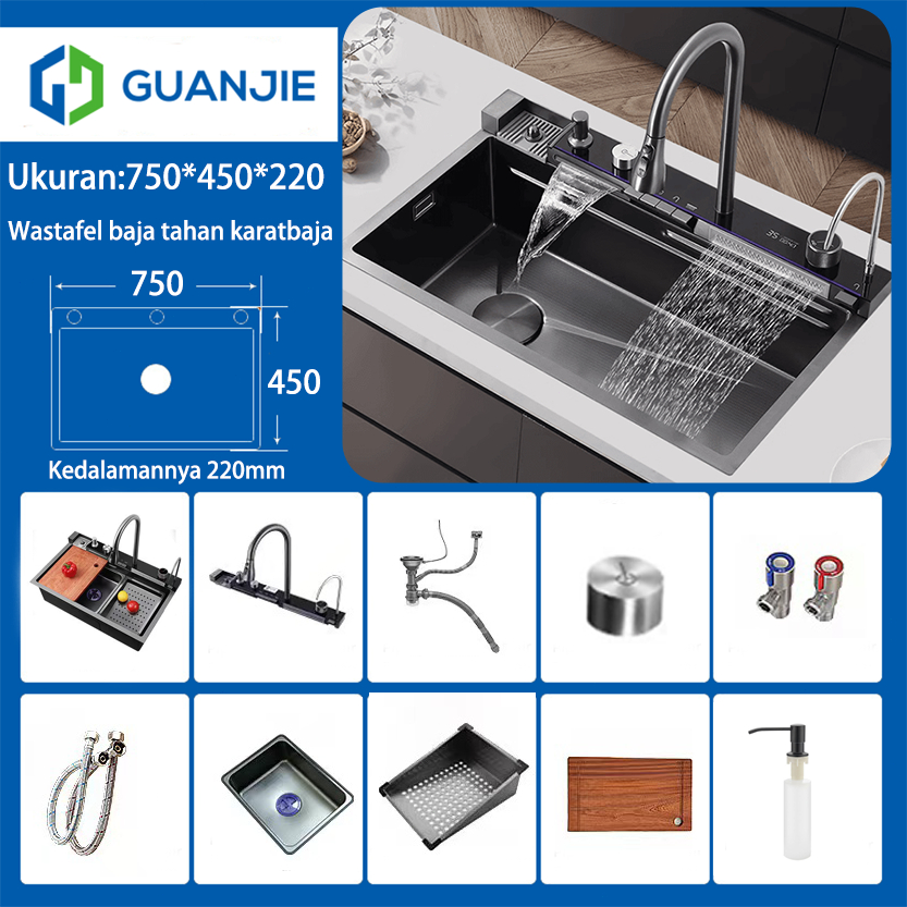 Jual GUANJIE - Stainless Steel Kitchen sink Modern Kitchen Sink Bak ...